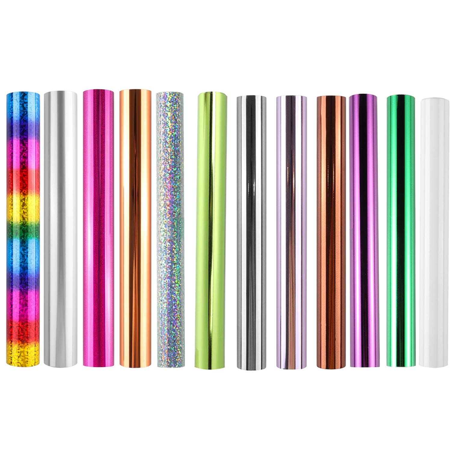 Amazon.com: 12Pcs Glimmer Hot Foil, Metallic Variety Beautiful Diamond ...