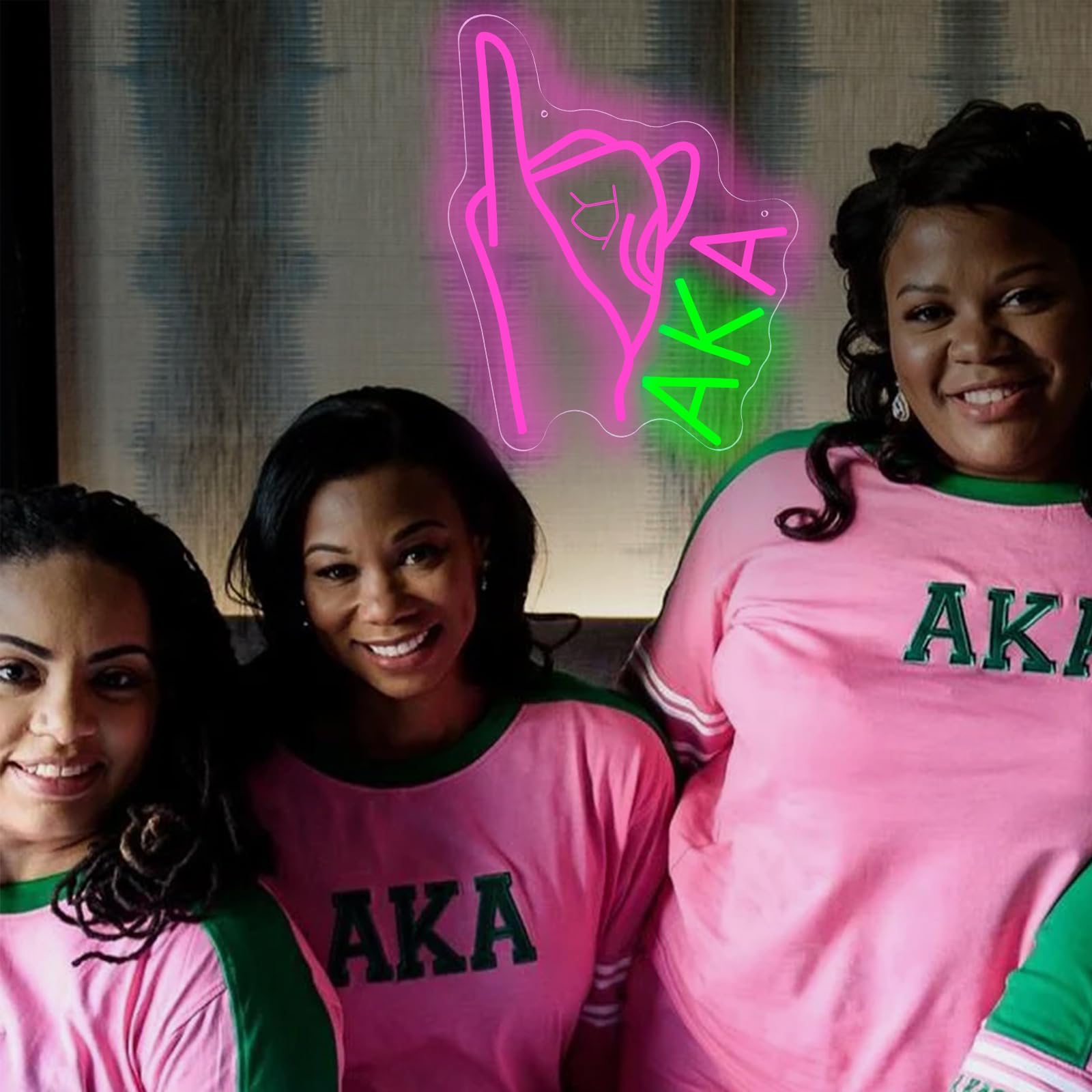 Snapklik.com : Aka Sorority Neon Sign Alpha Gesture Neon Lights For ...