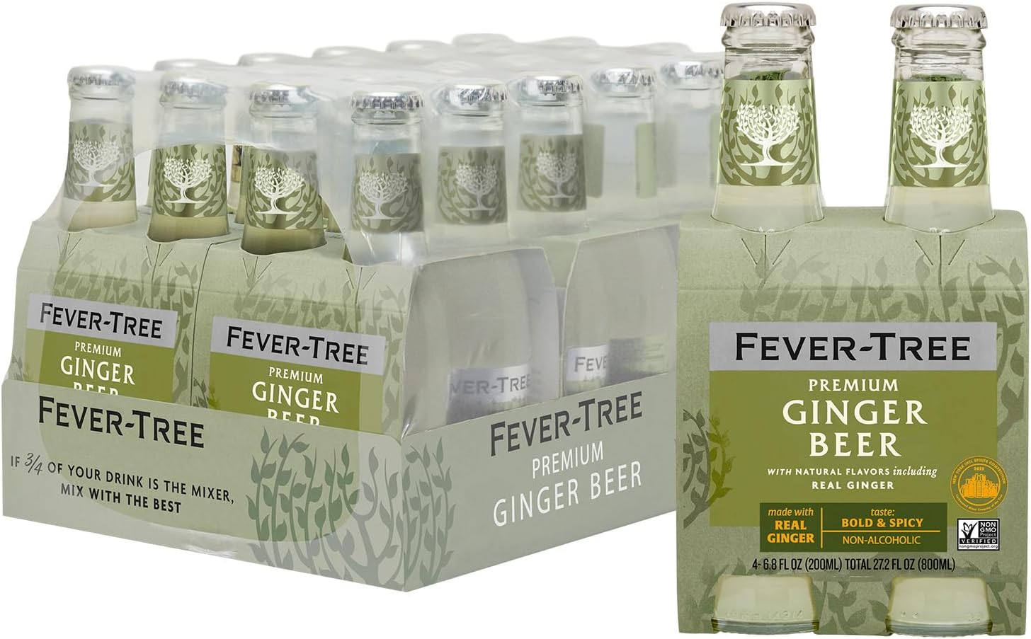 Amazon.com: Fever-Tree Ginger Beer - Premium Quality Mixer - Refreshing ...