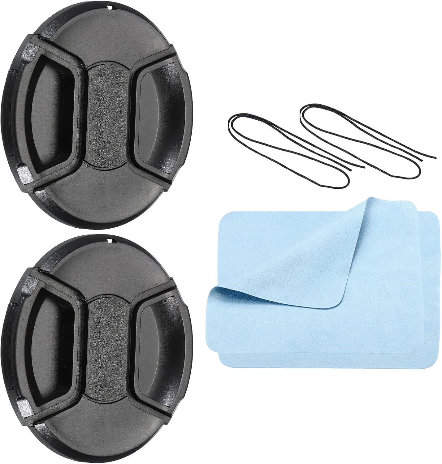 Amazon.com : PATIKIL Camera Lens Cap, 2 Pack Center Pinch Front Lens ...