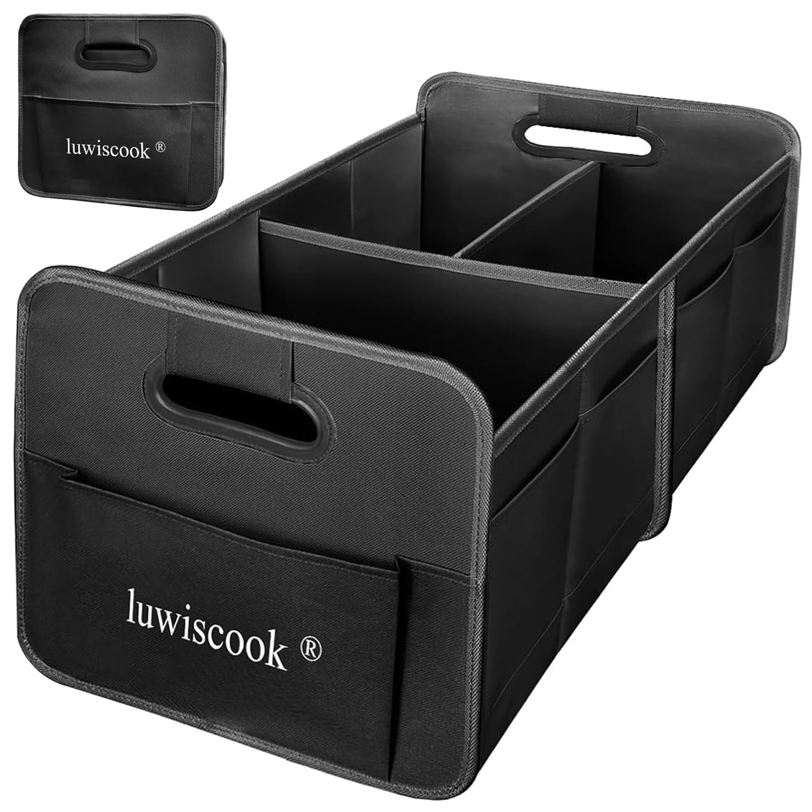 luwiscook Car Boot Organiser, 68L Collapsible Car Boot Storage ...