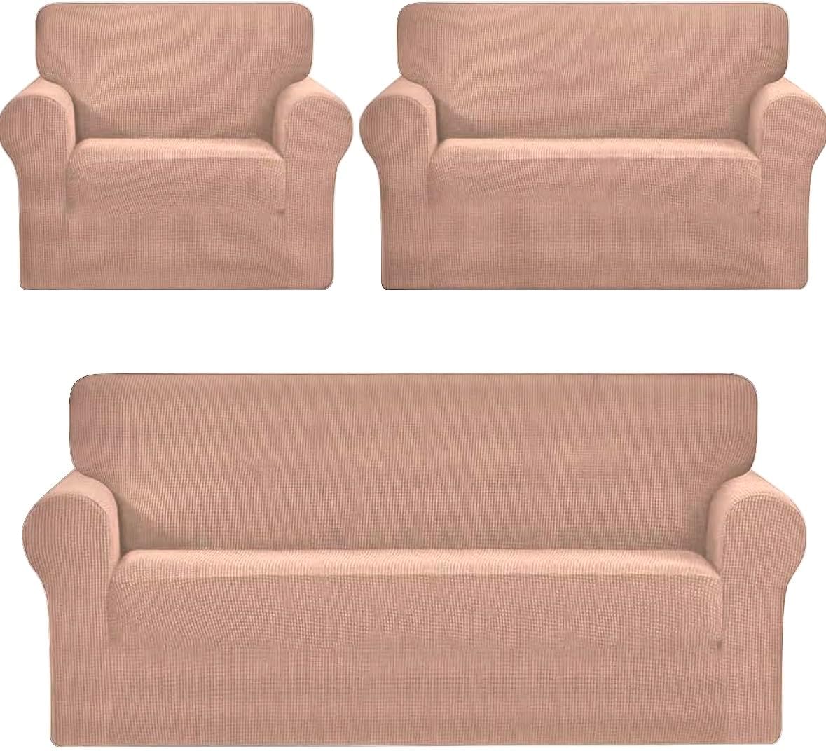 Yamel Hogar - Cubre Salas–Set de 3 Piezas – Individual, Love Seat ...