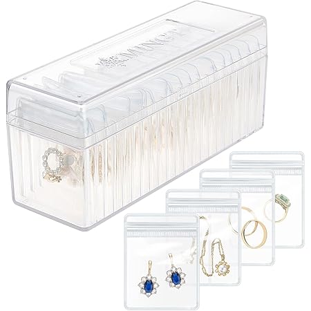 Amazon.com: HOMEHIVE Acrylic Jewelry Box Organizer, Clear Jewelry ...