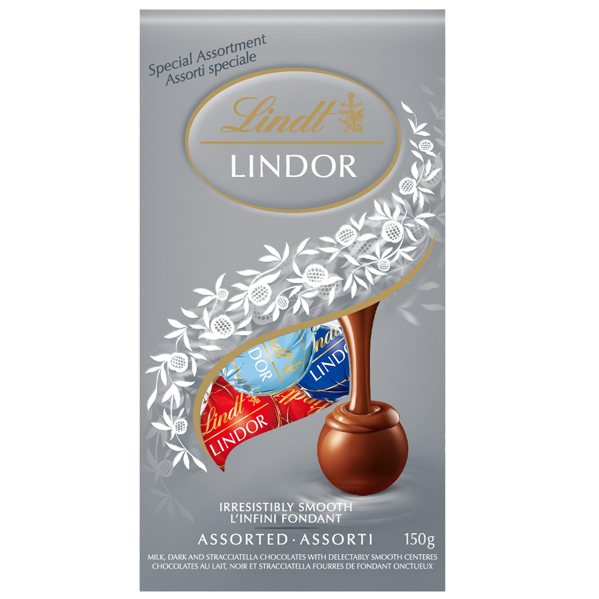 LINDT LINDOR Special Edition Assorted Chocolate Truffles, 150g Gram Bag ...