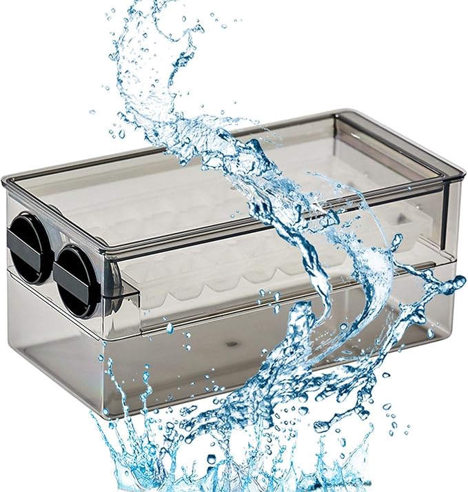 Rotating Ice Cube Molds & Trays, Detachable, Dustproof, Double Layer ...