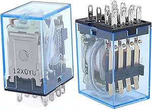 Amazon.com: VEVEL 1PCS MY4NJ General Small Electromagnetic Relay Power Relay AC12V/24V/110V 220V ...
