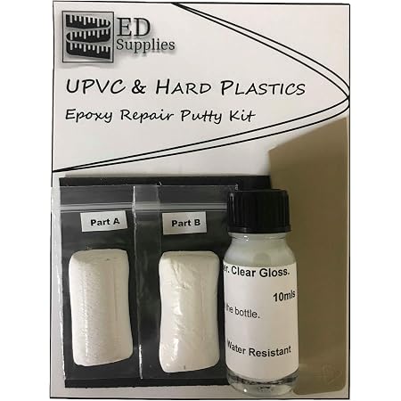 White UPVC & Hard Plastic Epoxy Repair Putty Kit - Repairs Chips ...