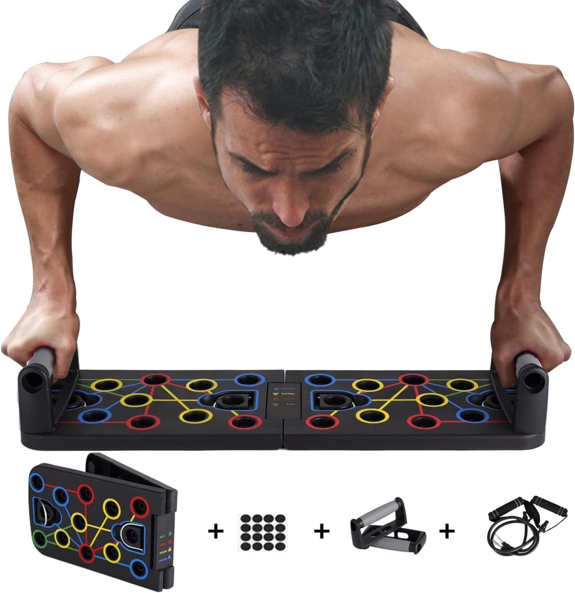 Push Up Board 12 in 1 Multifunctional Push Up System Workout Equipment ...