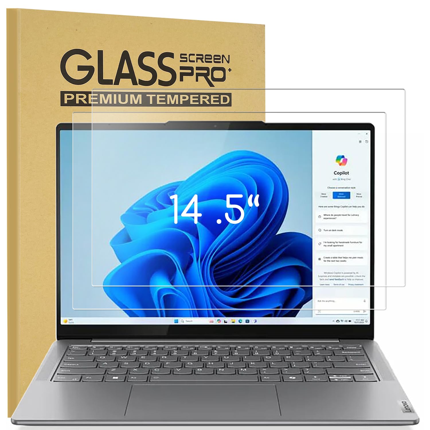 Buy 2 Pack Tempered Glass Screen Protector for 14.5" Lenovo Yoga Pro 7, Yoga Pro 7i, Slim Pro 9i ...
