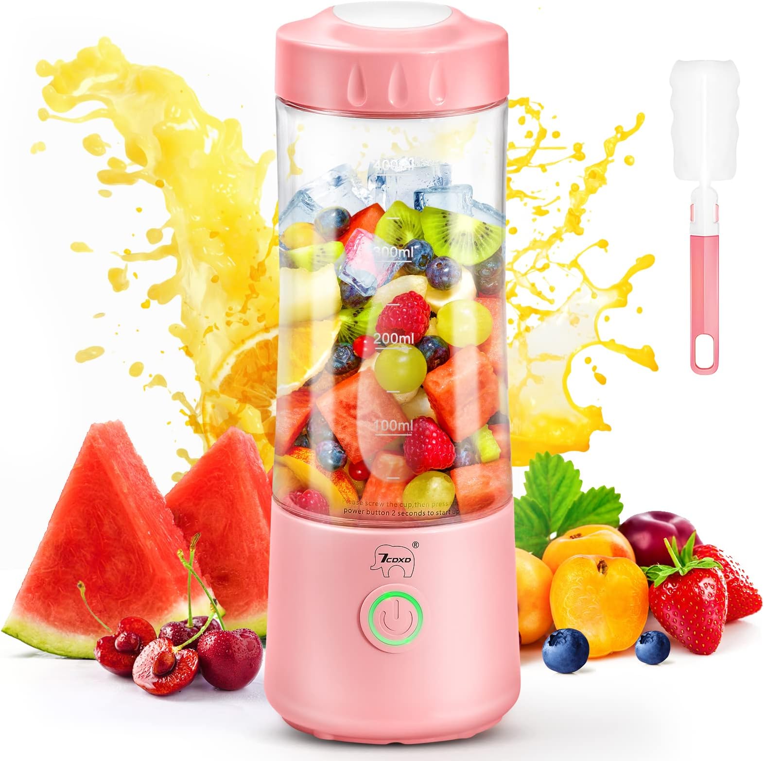 Amazon.com: Portable Electric Juicer Bottle | Mini Blender for Fresh ...