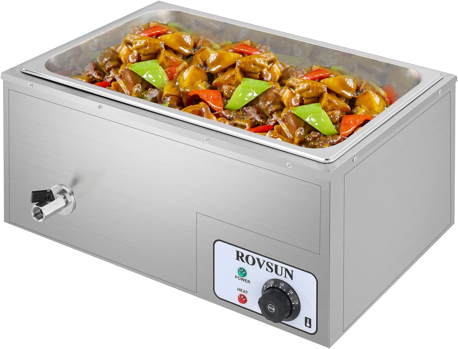 Amazon.com: ROVSUN 21QT Full Pan Commercial Food Warmer, 110V Stainless ...
