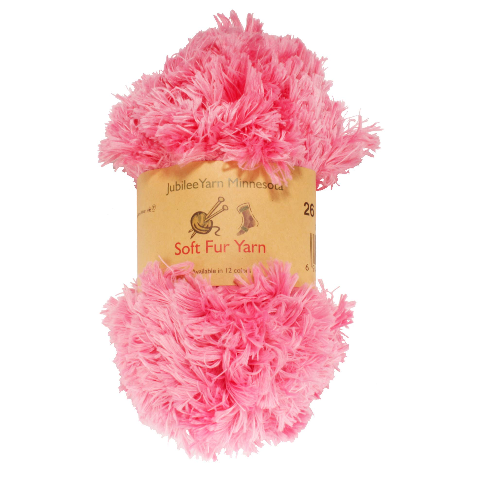 Amazon.com: JubileeYarn Soft Fur Yarn - Polyester Bulky Weight - 100g ...