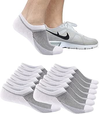 SYOSI Mens Ankle Athletic Socks, Low Cut Breathable Running Socks ...