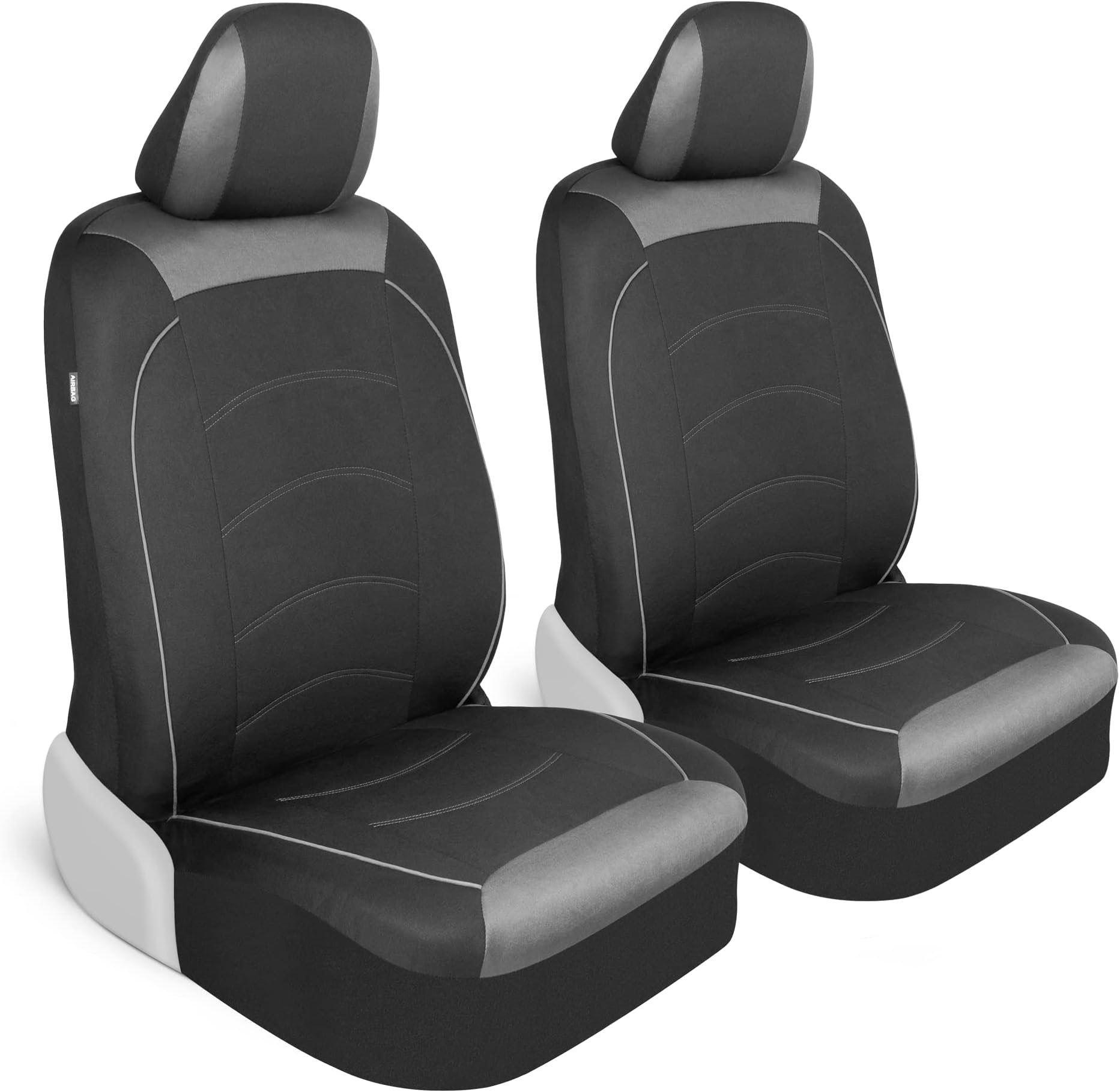 Motor Trend Black Cloth Car Seat Covers for Front Seats – Premium ...