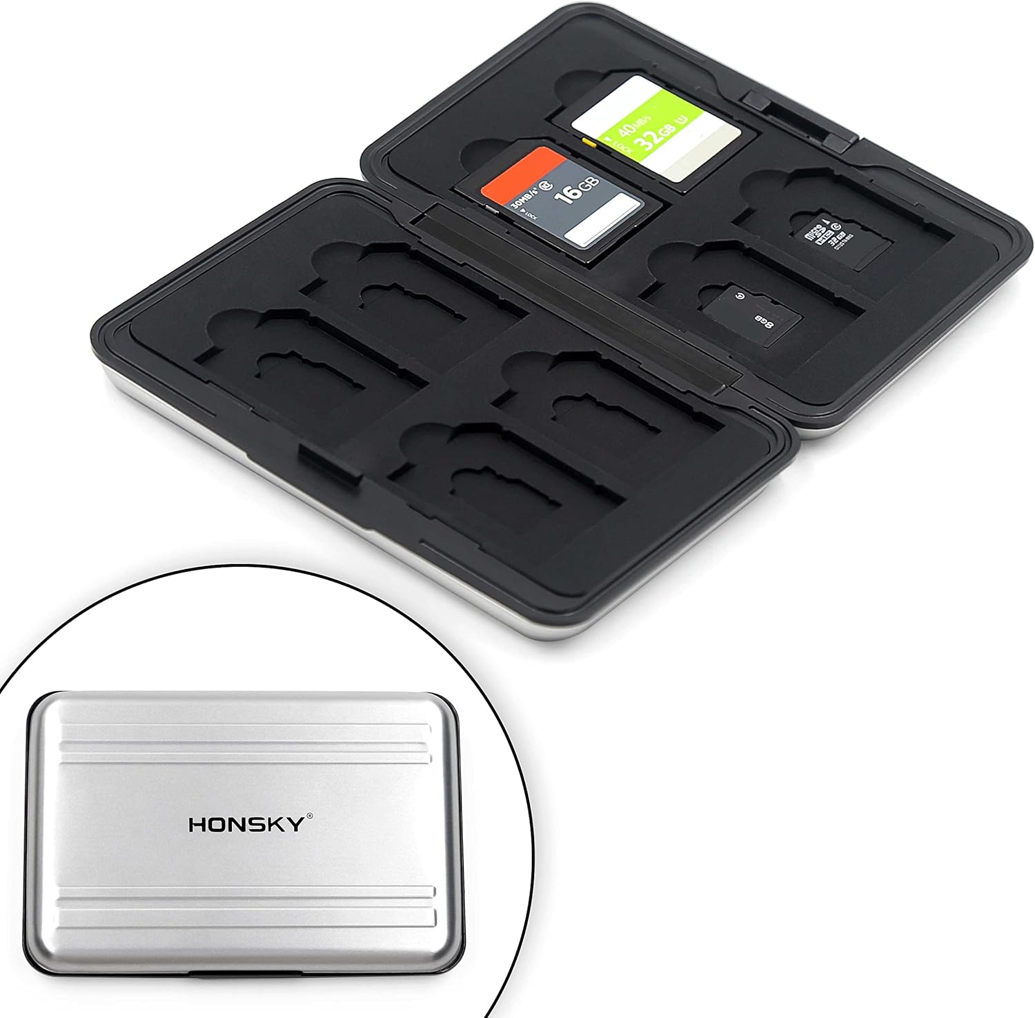 Amazon.com: Honsky Aluminum UHS-I SD Micro SD SDHC SDXC TF ...
