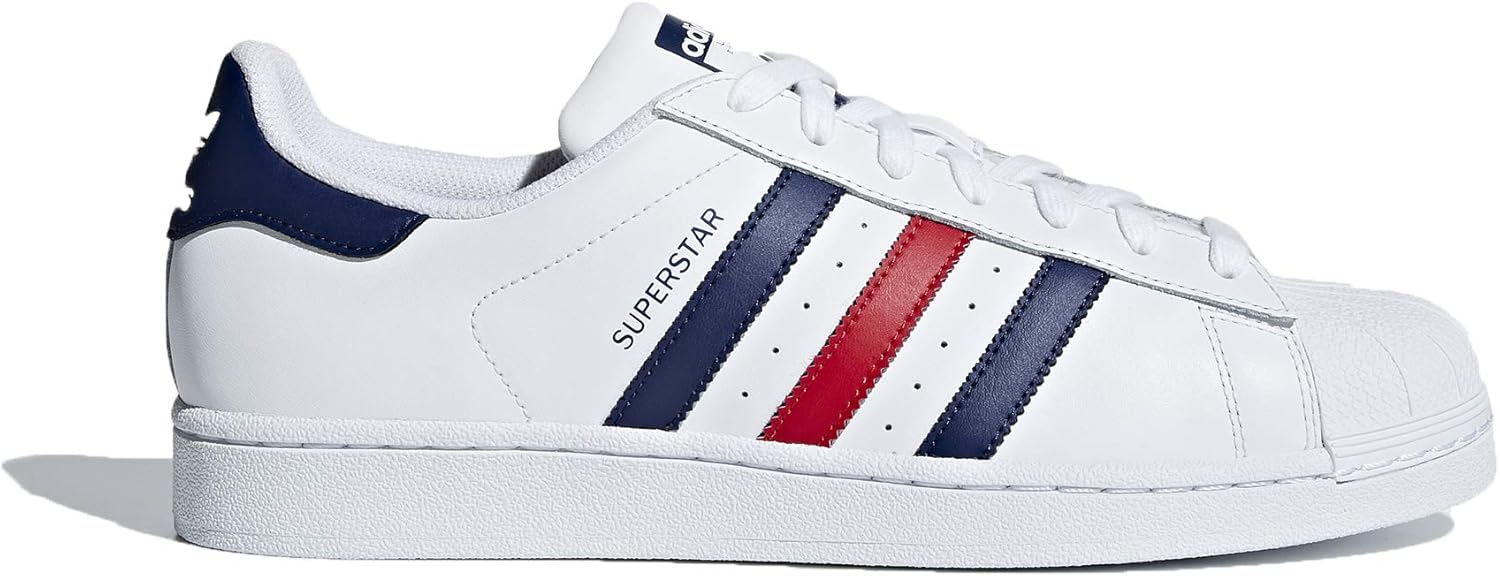 Amazon | [アディダス] スーパースター FD [SUPERSTAR FD] ホワイト/ブルー/ホワイト F36583 23.0cm ...