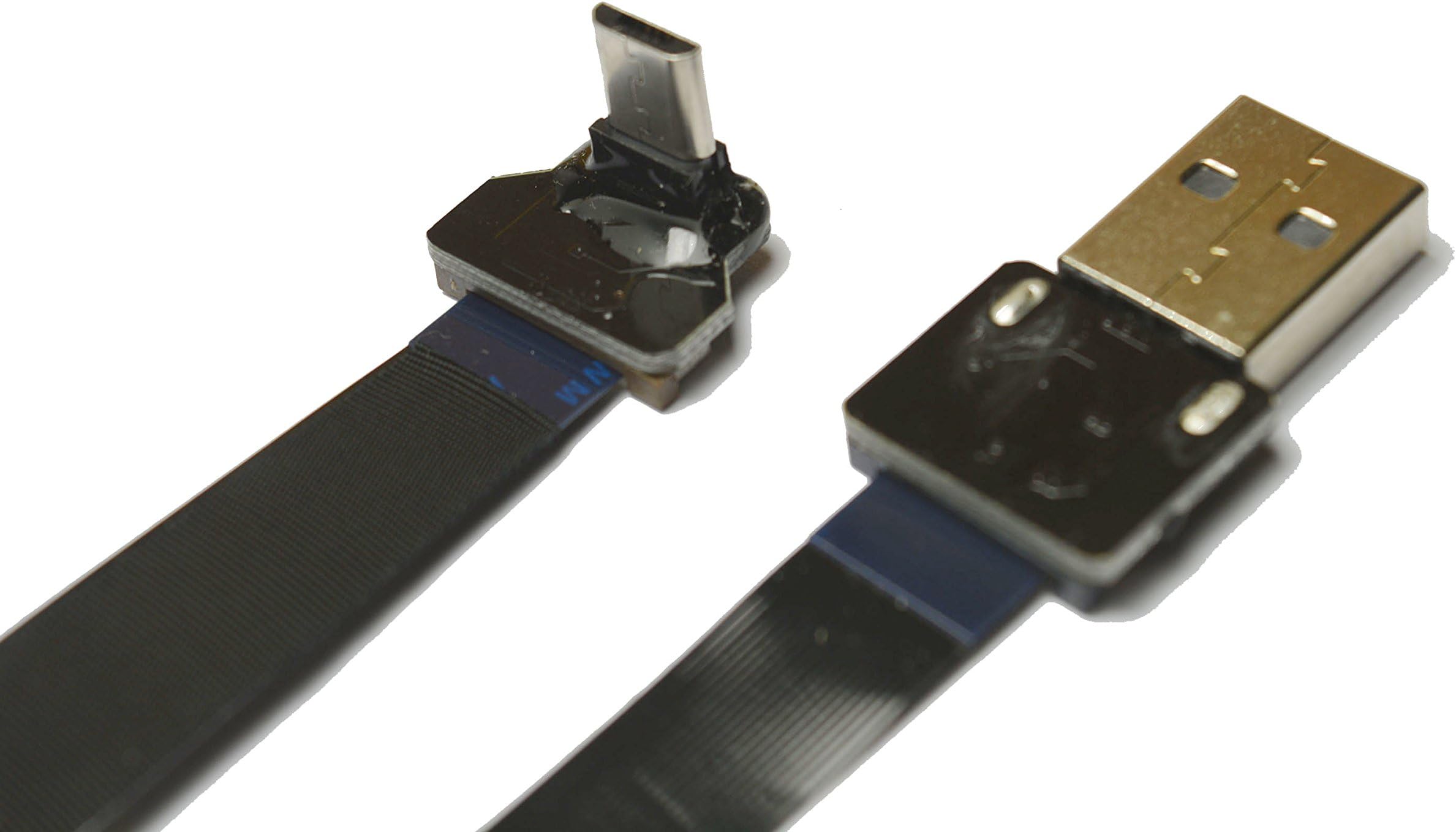 Amazon.com: Permanent Ribbon Micro USB Cable FPV Flat Slim Thin Ribbon ...