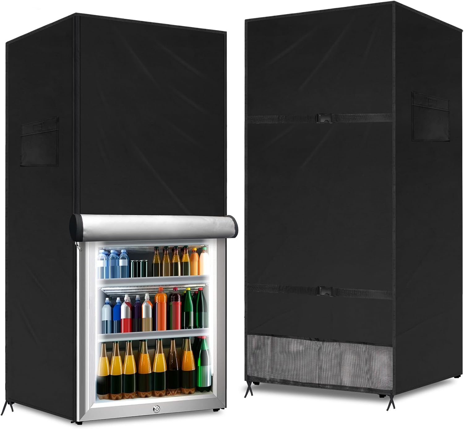 Amazon.com: Coldairsoap Outdoor Refrigerator Cover Outdoor Dustproof ...