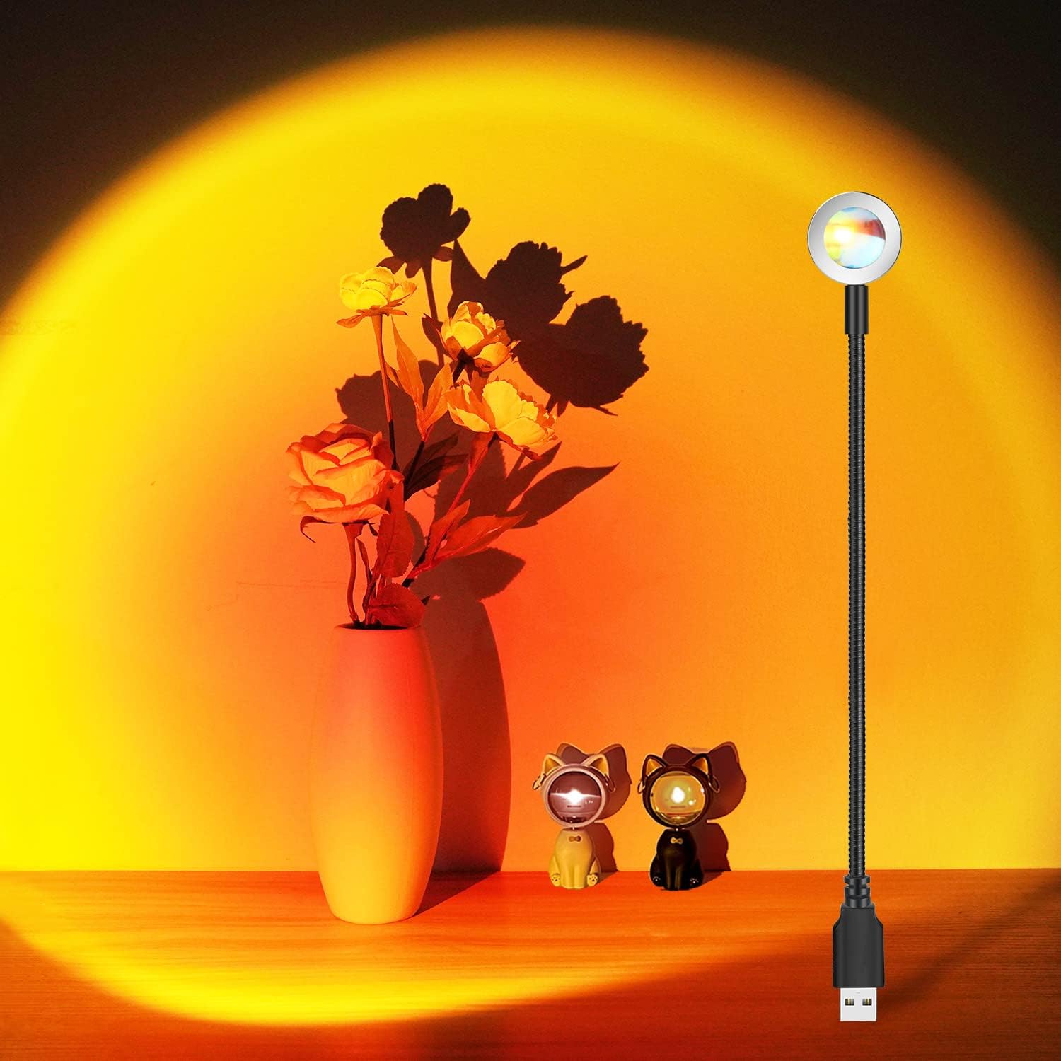 OSDUE Sunset Lamp, Sunset Projection Lamp with USB, Sunset Lamp 360 ...