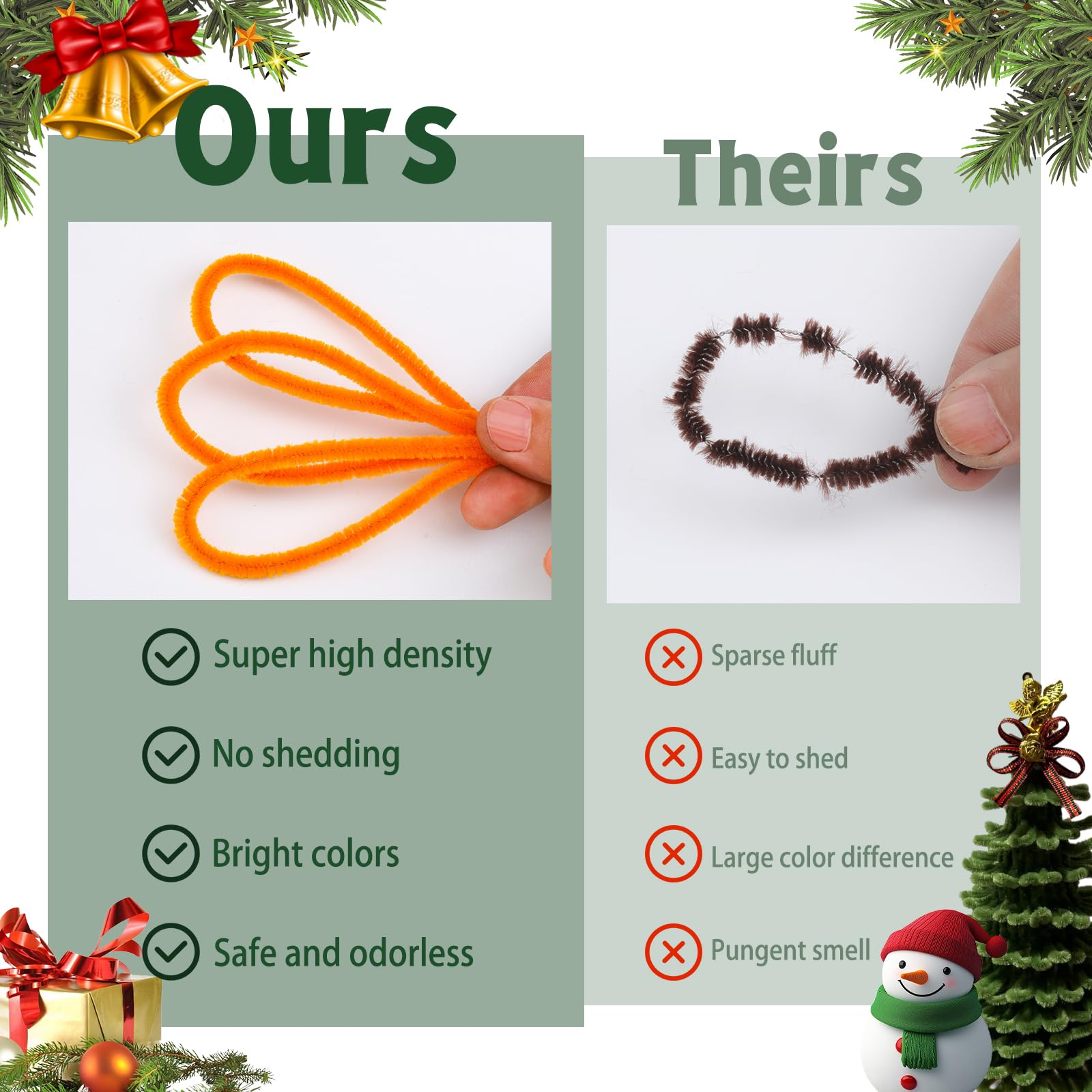 Snapklik.com : 1200pcs Pipe Cleaners, 60 Colors Thick Pipe Cleaners ...