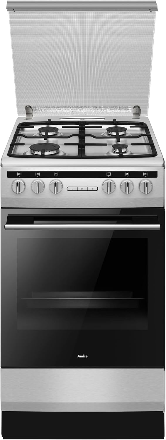 Amica Standherd Elektro 50 cm Gaskochfeld Backofen Umluft Zierdeckel ...