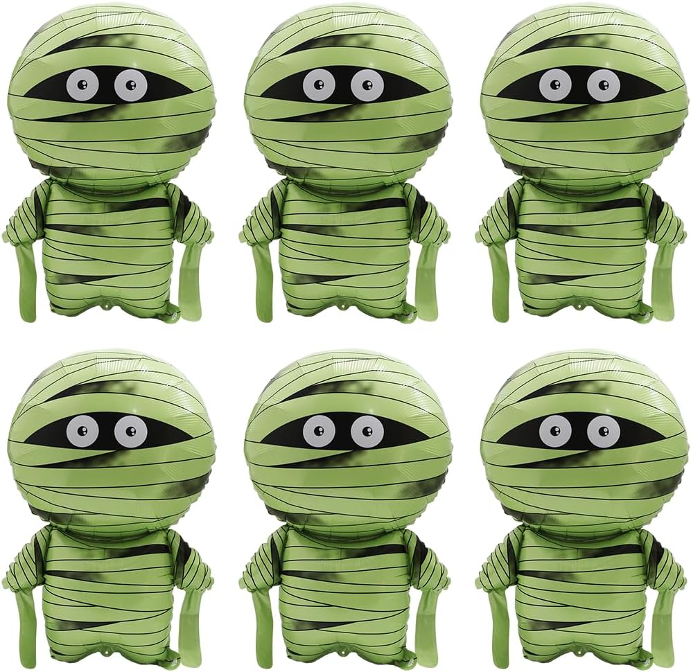 Amazon.com: Cartoon Mummy Balloon Spooky Balloon Day of Death New Year ...