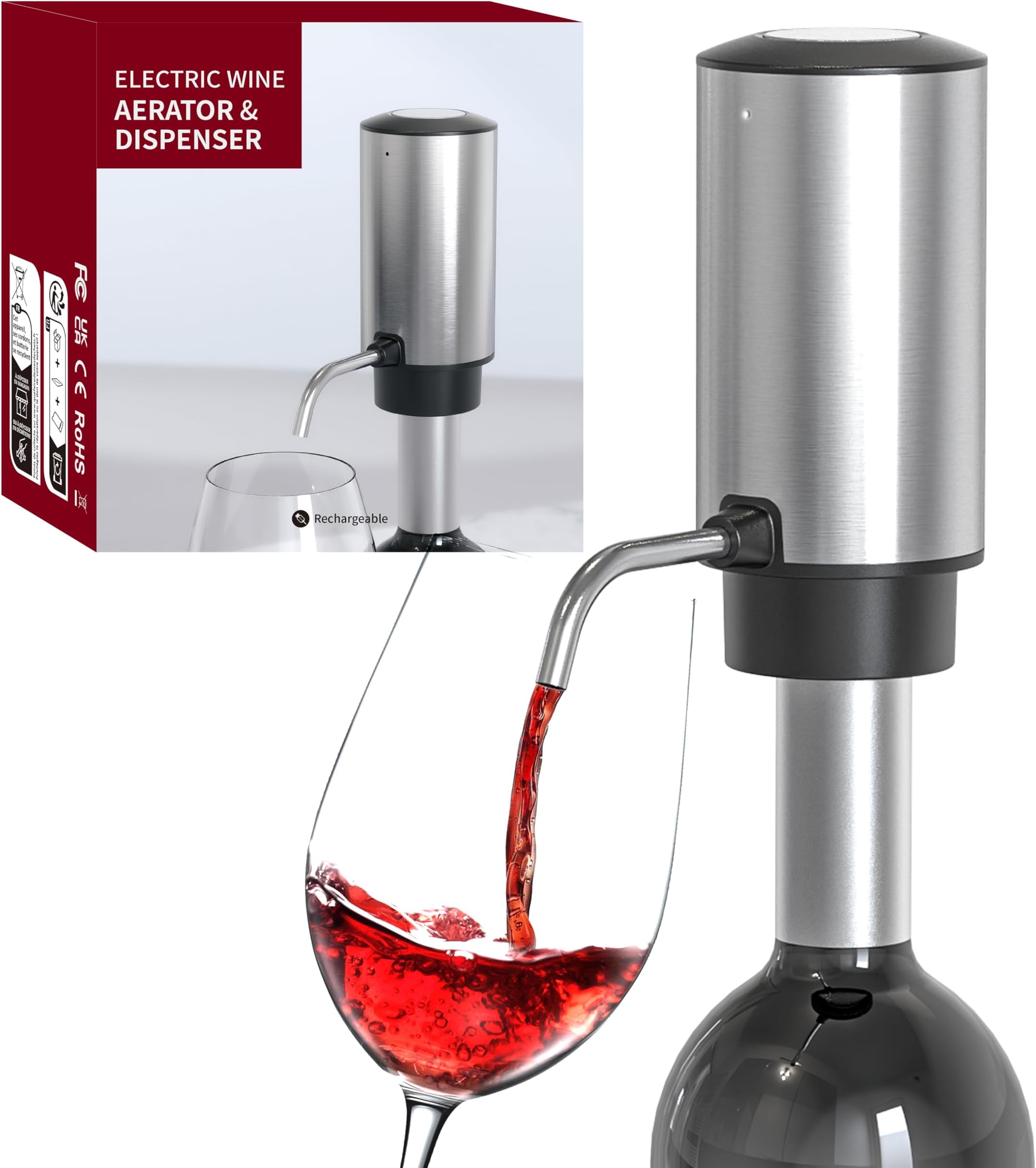 Amazon.com | Electric Wine Decanter Aerator Dispenser: Automatic Whisky ...