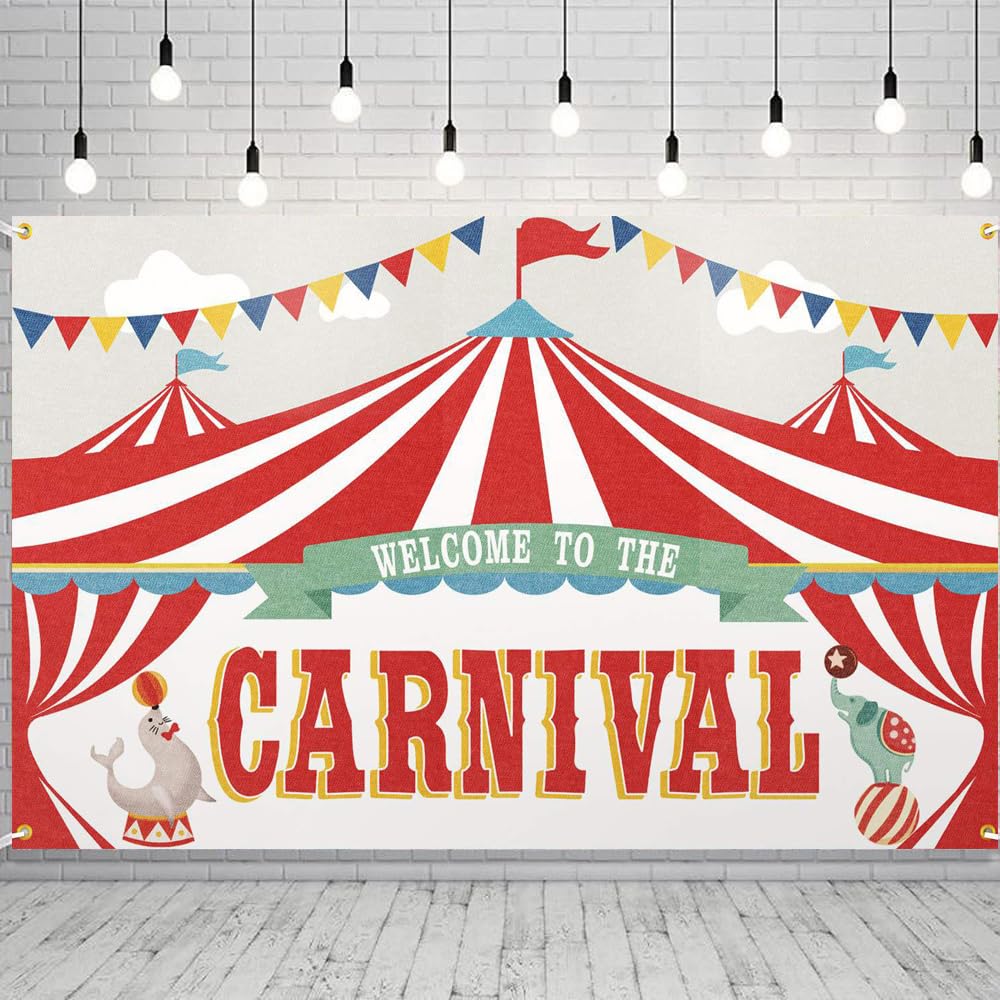 Buy Carnival Backdrop Carnival Party Decorations Supplies Carnival ...