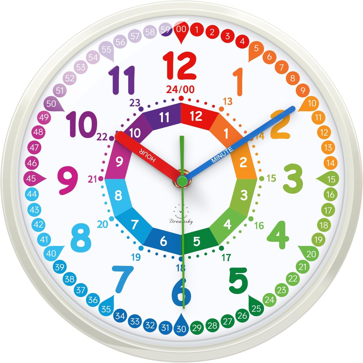 Amazon.com: DreamSky Reloj de aprendizaje para niños que enseñan el ...