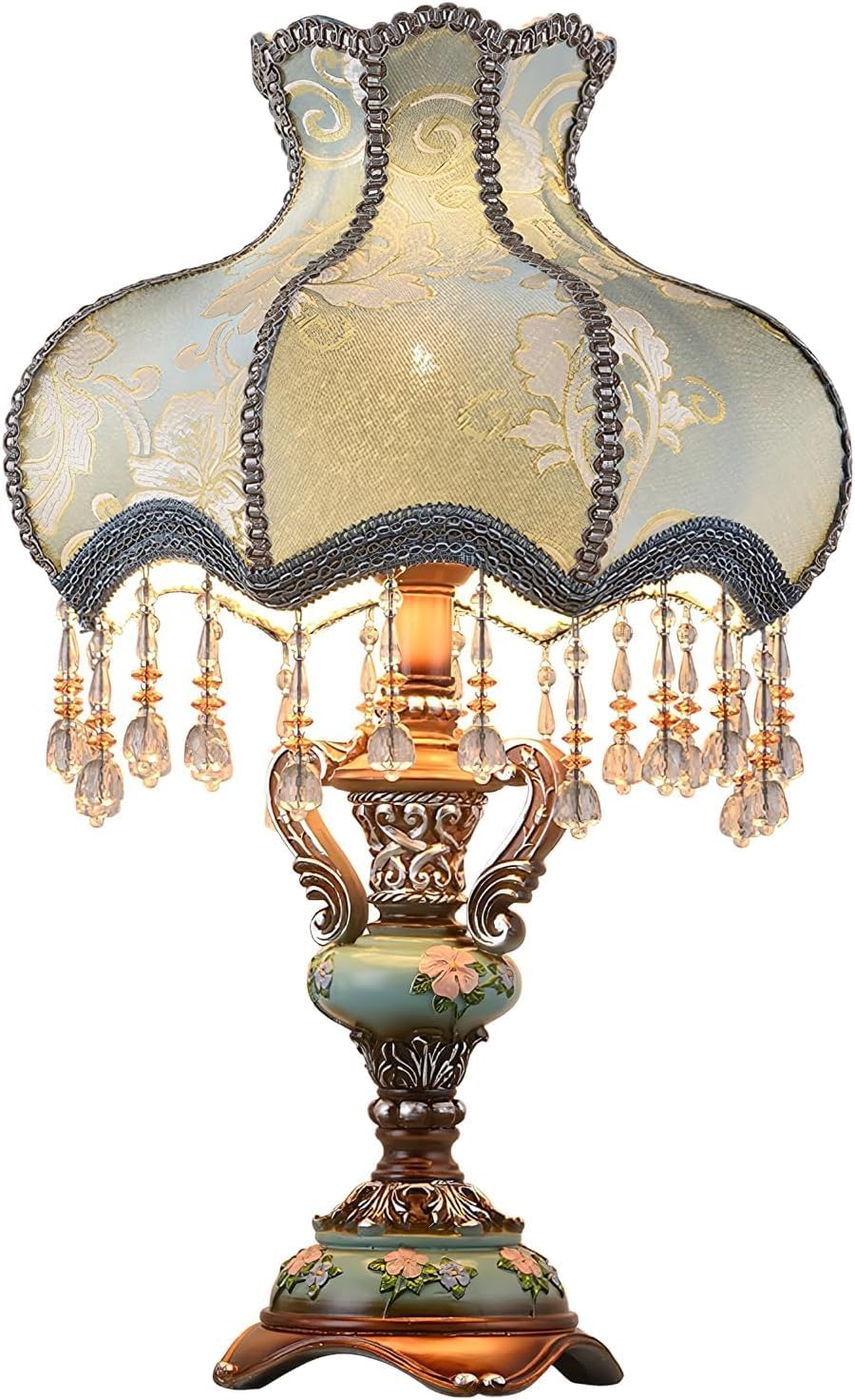 COOBATG European Style Table Lamp Victorian Desk Lamp American Retro ...