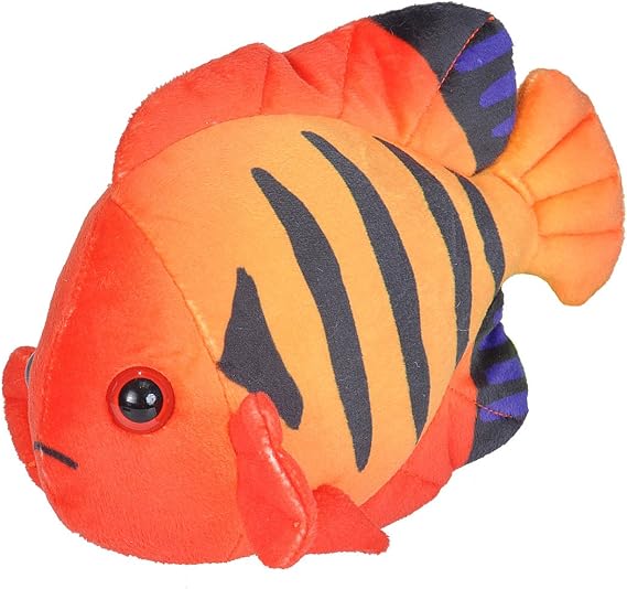 Amazon.com: Wild Republic Angelfish plush, Stuffed Animal, Plush Toy ...