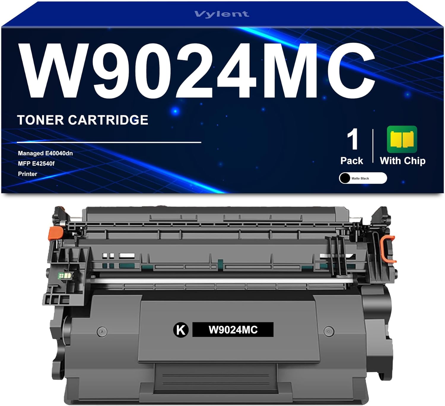 Amazon.com: Vylent Toner Cartridge Replacement for W9024MC | 1 Black ...