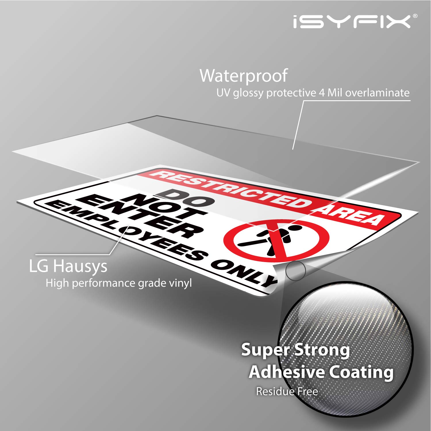 Snapklik.com : Restricted Area Stickers 2 Pack 10x7 Inch Do Not Enter ...