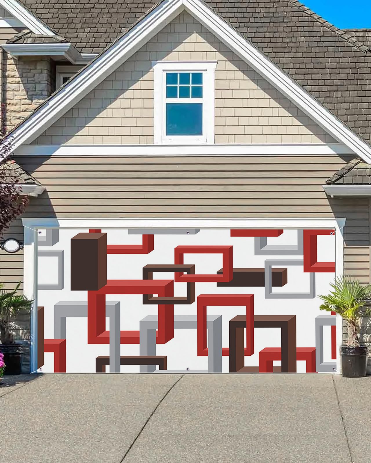 Mid Century Modern Garage Doors Modern Cedar Faux Wood Garage Door