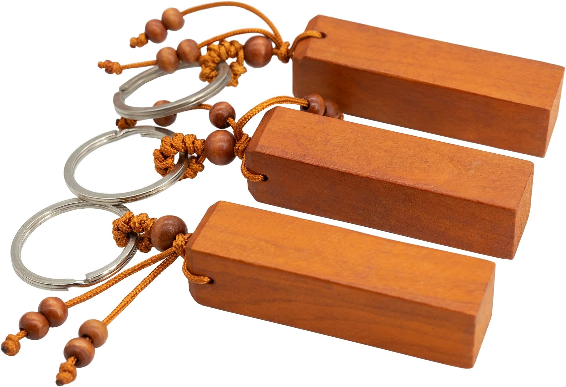 Amazon.com: 10Pcs Blanks Rectangle Wooden Keychain 1.2 inch Wood ...