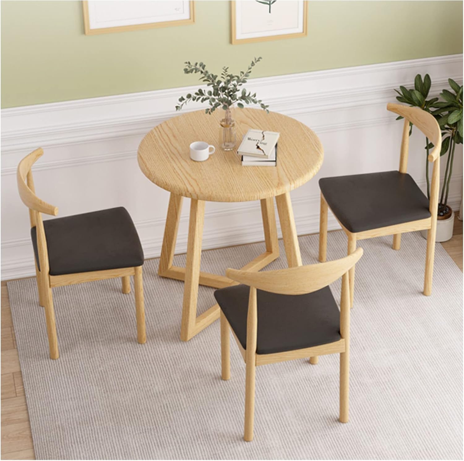 Amazon.com - Small Round Dining Table for 2,Kitchen Table and Chairs ...