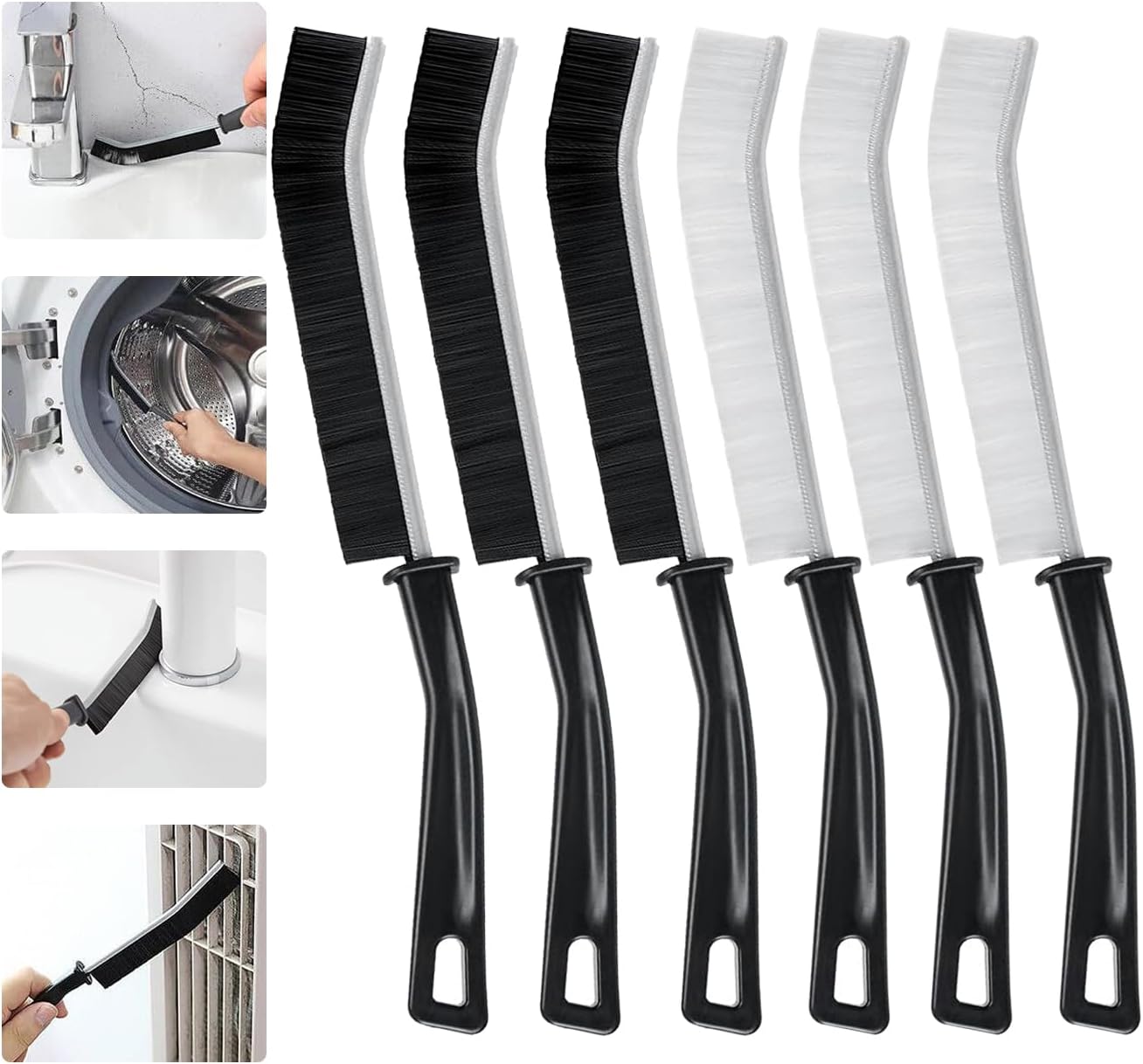 FOOGWEE Hard Bristle Crevice Cleaning Brush UK - Long Handle Crevice ...