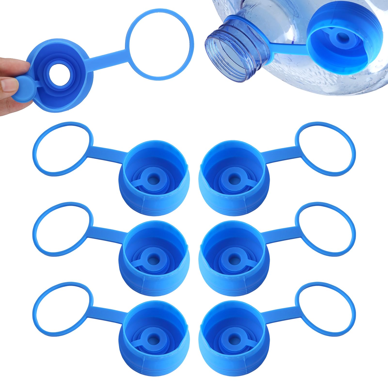 Amazon.com: 5 Gallon Water Jug Cap 8 PCS Reusable Water Bottle Spout ...