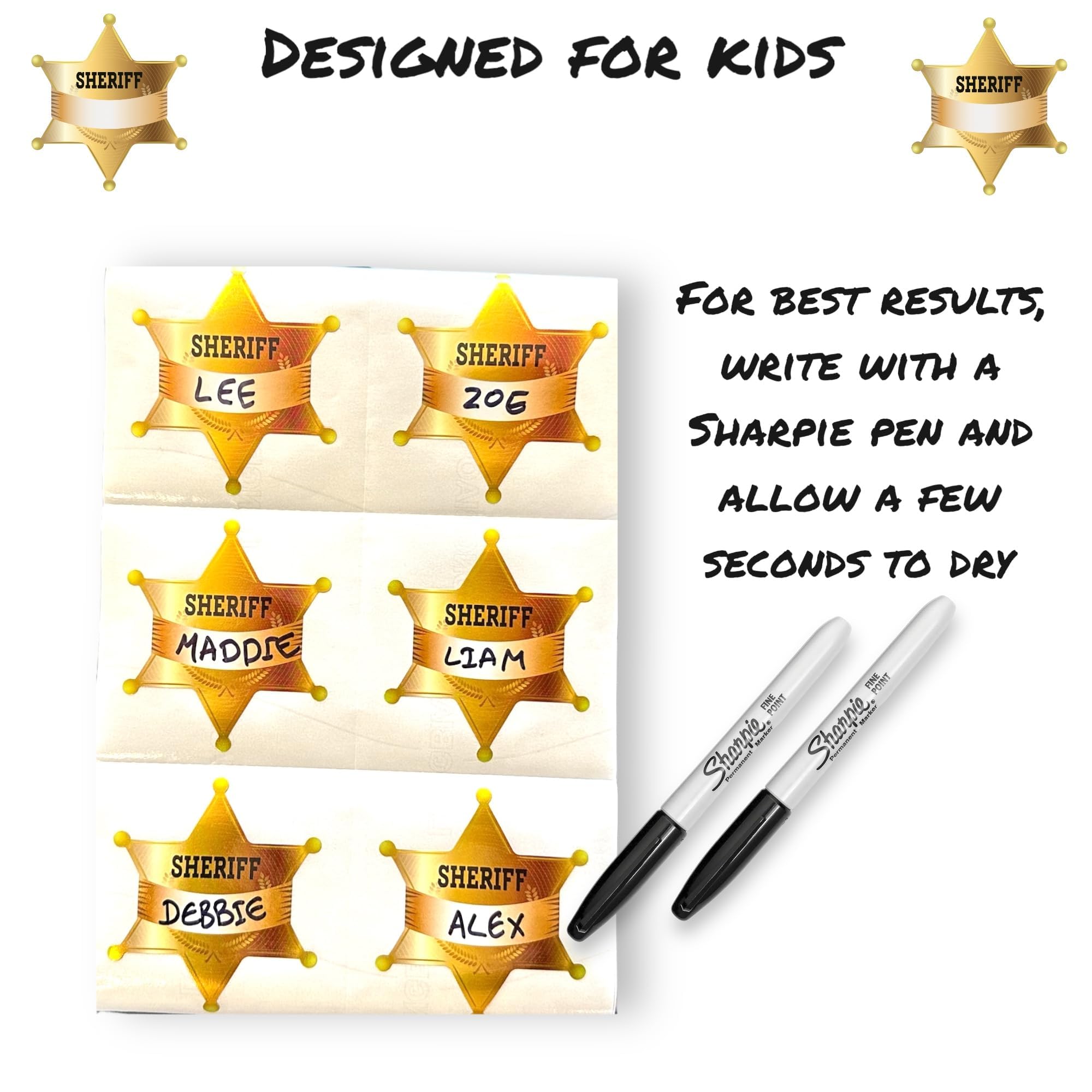 Sheriff Badge Name Tag Templates Custom Police Badges | Buy Custom
