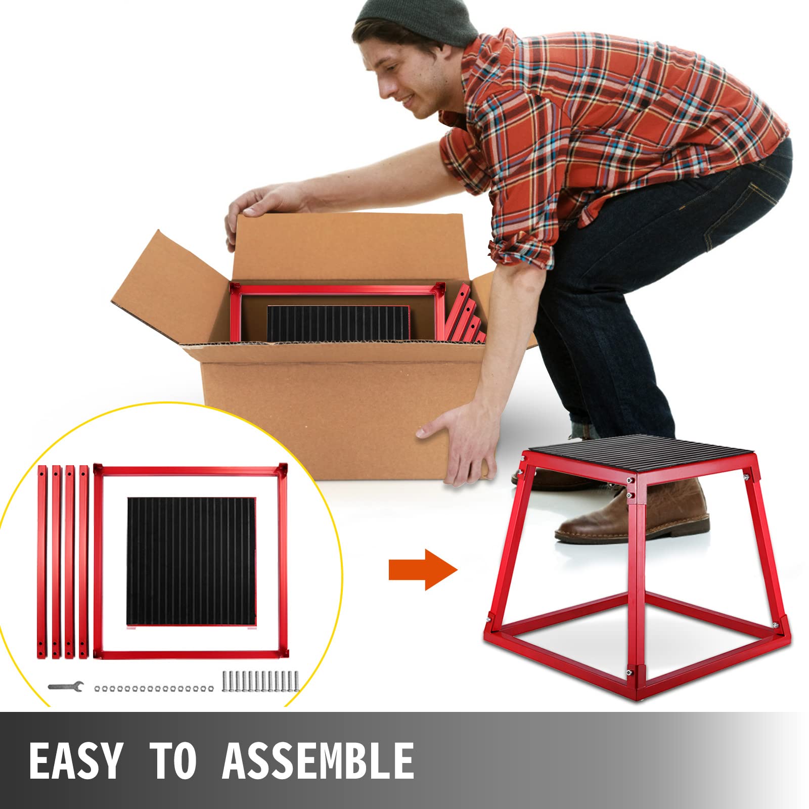 Snapklik.com : VEVOR Plyometric Platform Box Fitness Exercise Jump Box ...