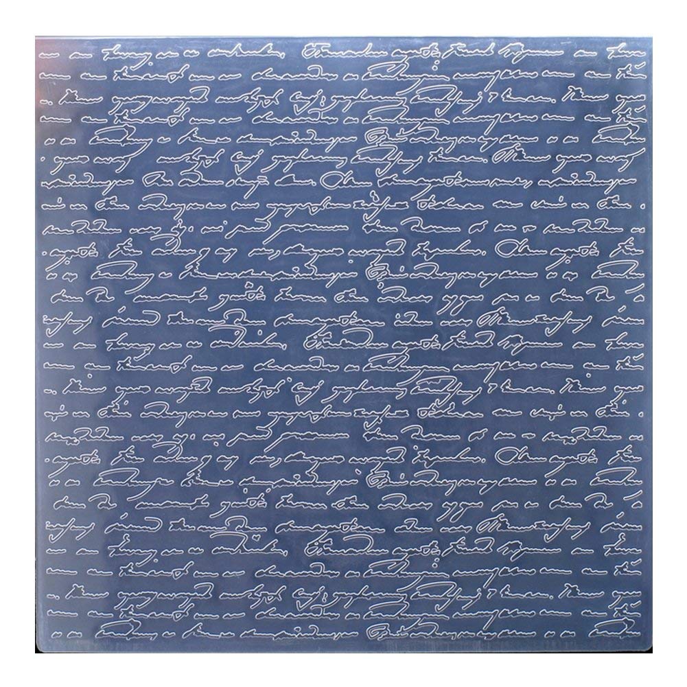 Amazon.com: Kwan Crafts Large Size Letters Plastic Embossing Folders ...