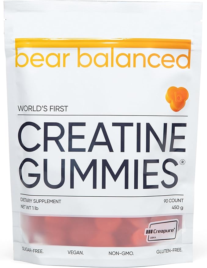 Amazon.com: Bear Balanced Creatine Gummies for Men & Women - Creapure ...