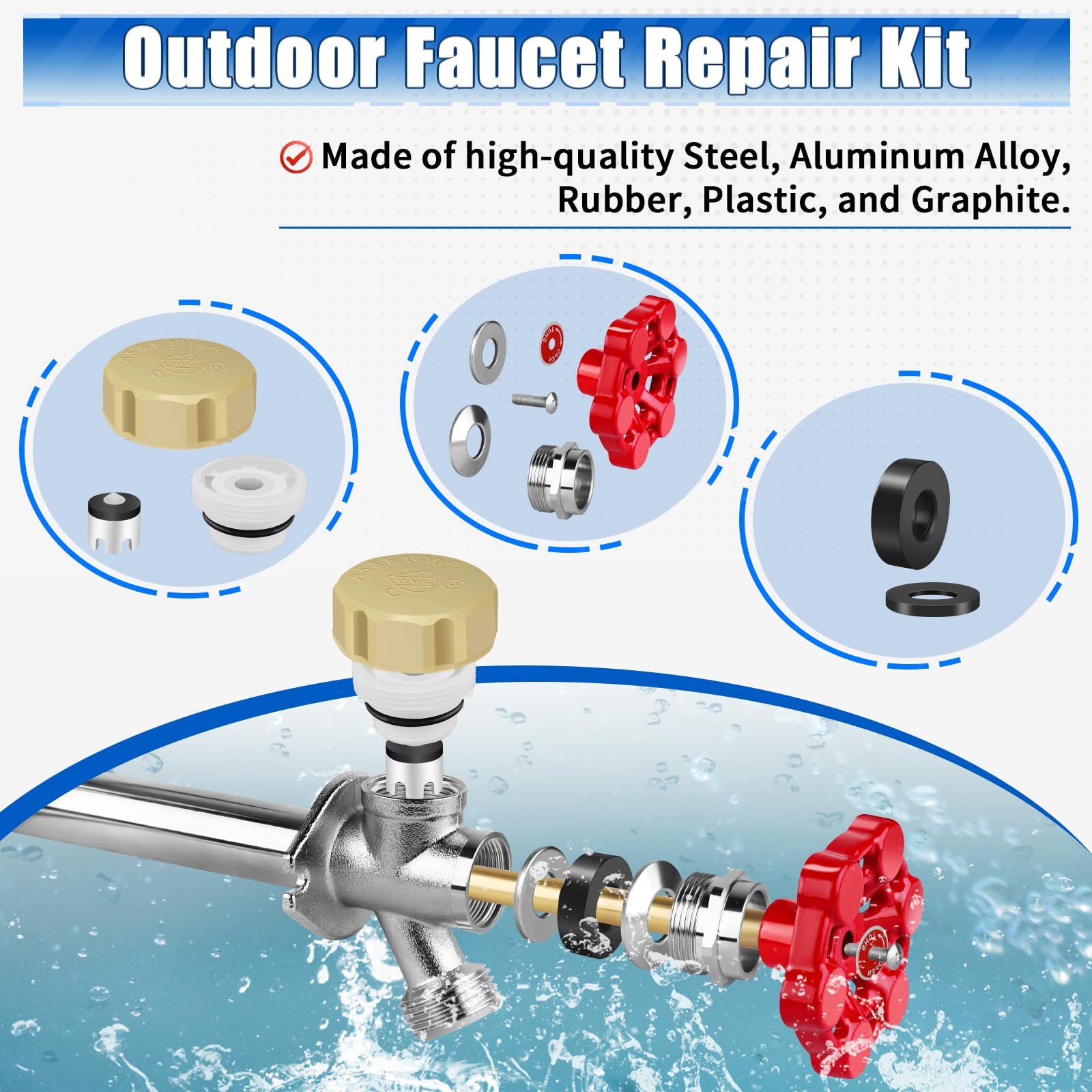 Vacuum Breaker Kit ASSÉ 1019-A Vacuum Breaker Repair Kit - Fix Outdoor ...
