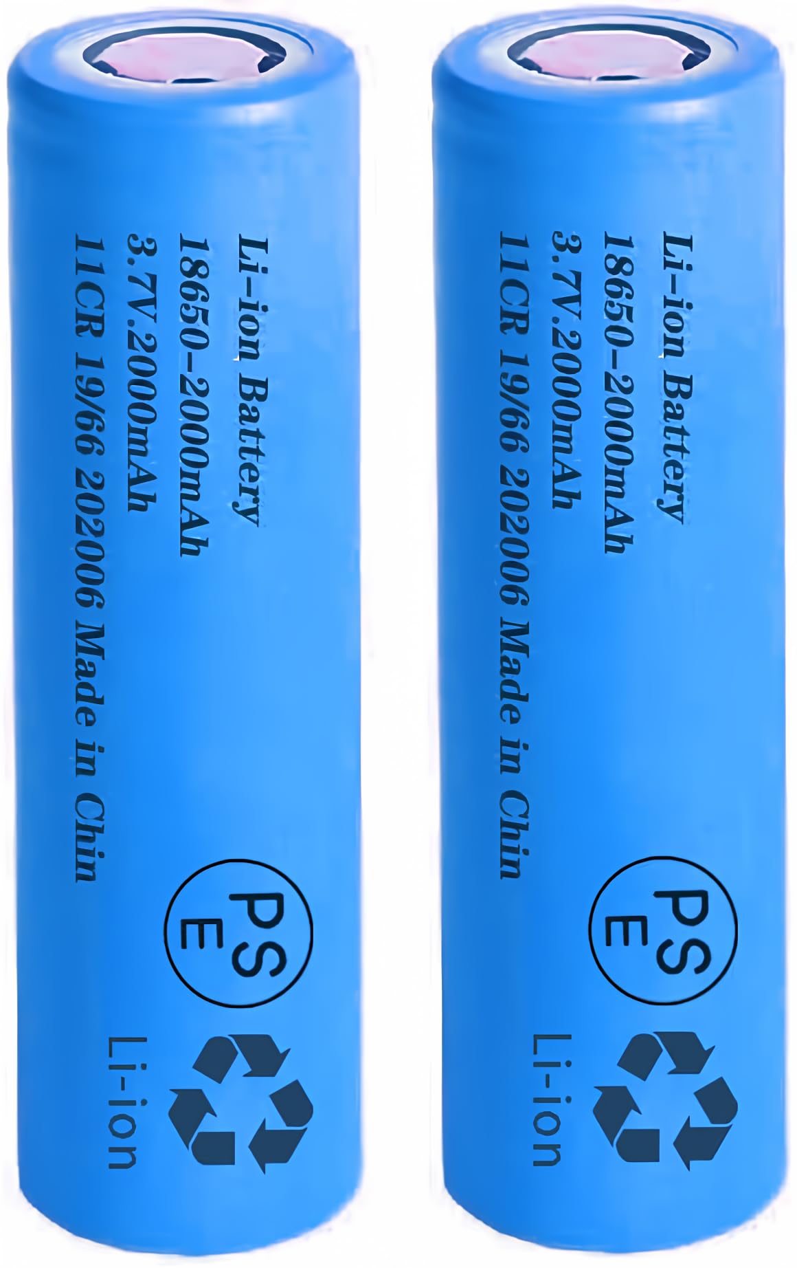 Amazon.com: Svenirven 2 Packs 3.7V 18650 Flat top Battery 18650 ...