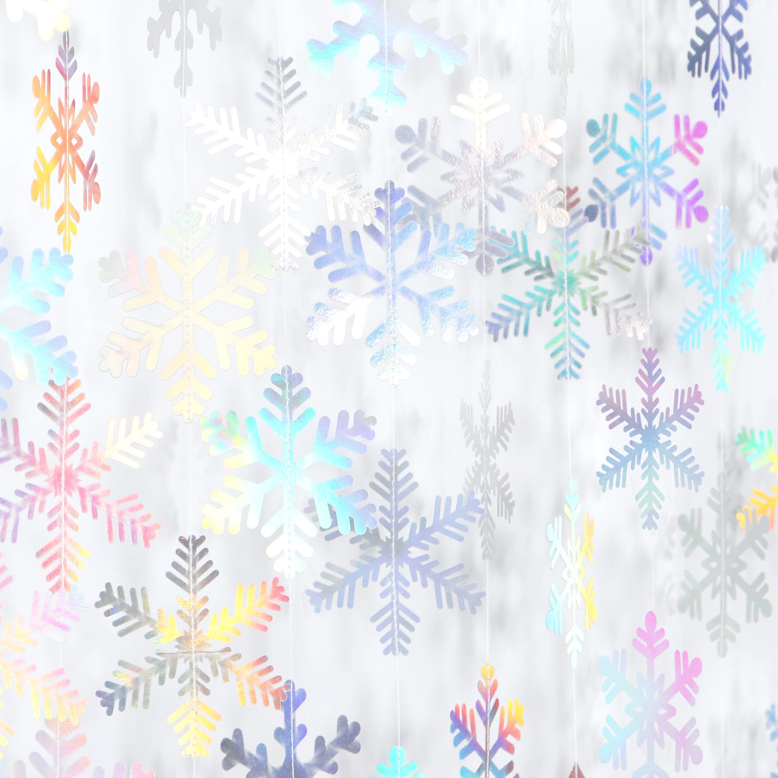 Amazon.com: Iridescent-Holographic Snowflake-Snow Christmas Party ...