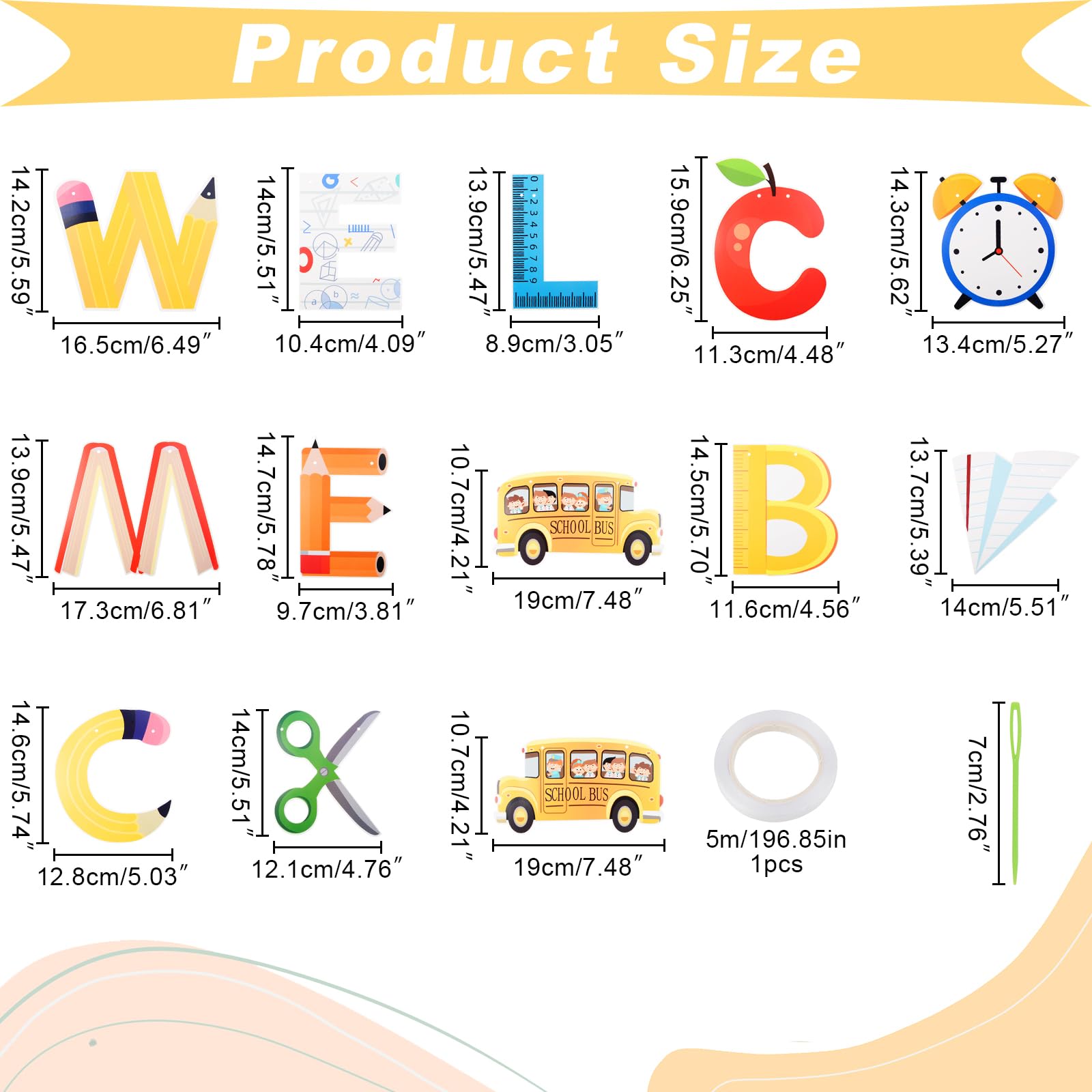 Snapklik.com : Welcome Back To School Banner Decorations First Day Of ...