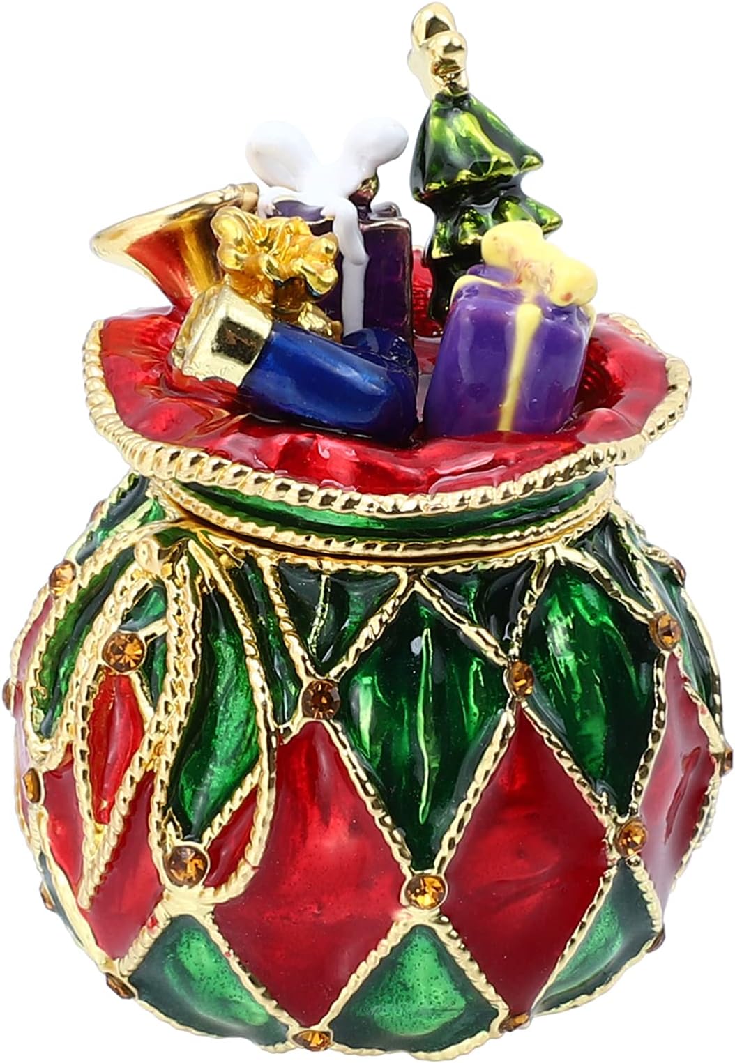 Amazon.com: Jiaheyou Macaw Parrot Trinket Box Enameled Hinged Jewelry ...