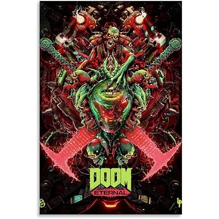Amazon.com: PhotoSight Doom Original Video Game Retro Art 32x24 Print ...