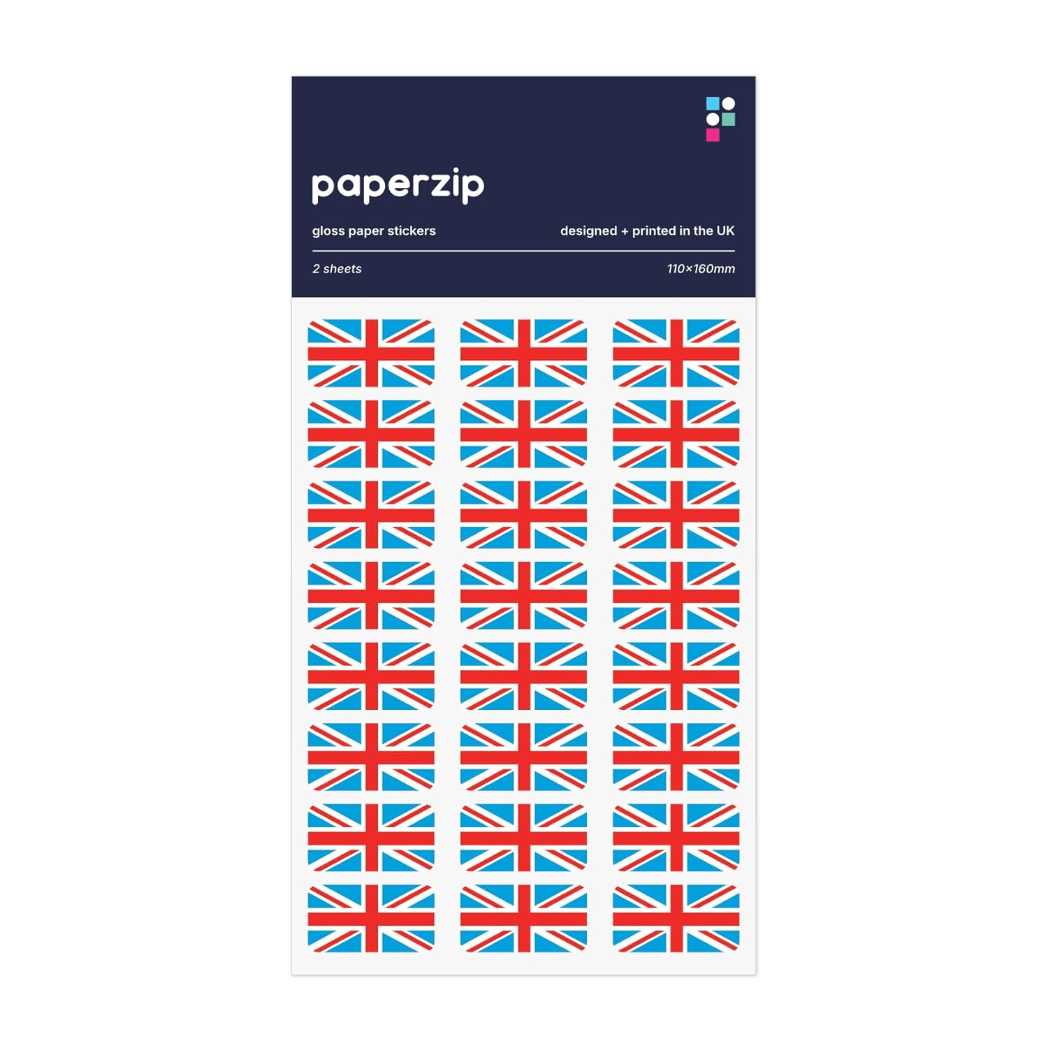 PAPERZIP - Union Flags – National Flag of the United Kingdom – 48 ...