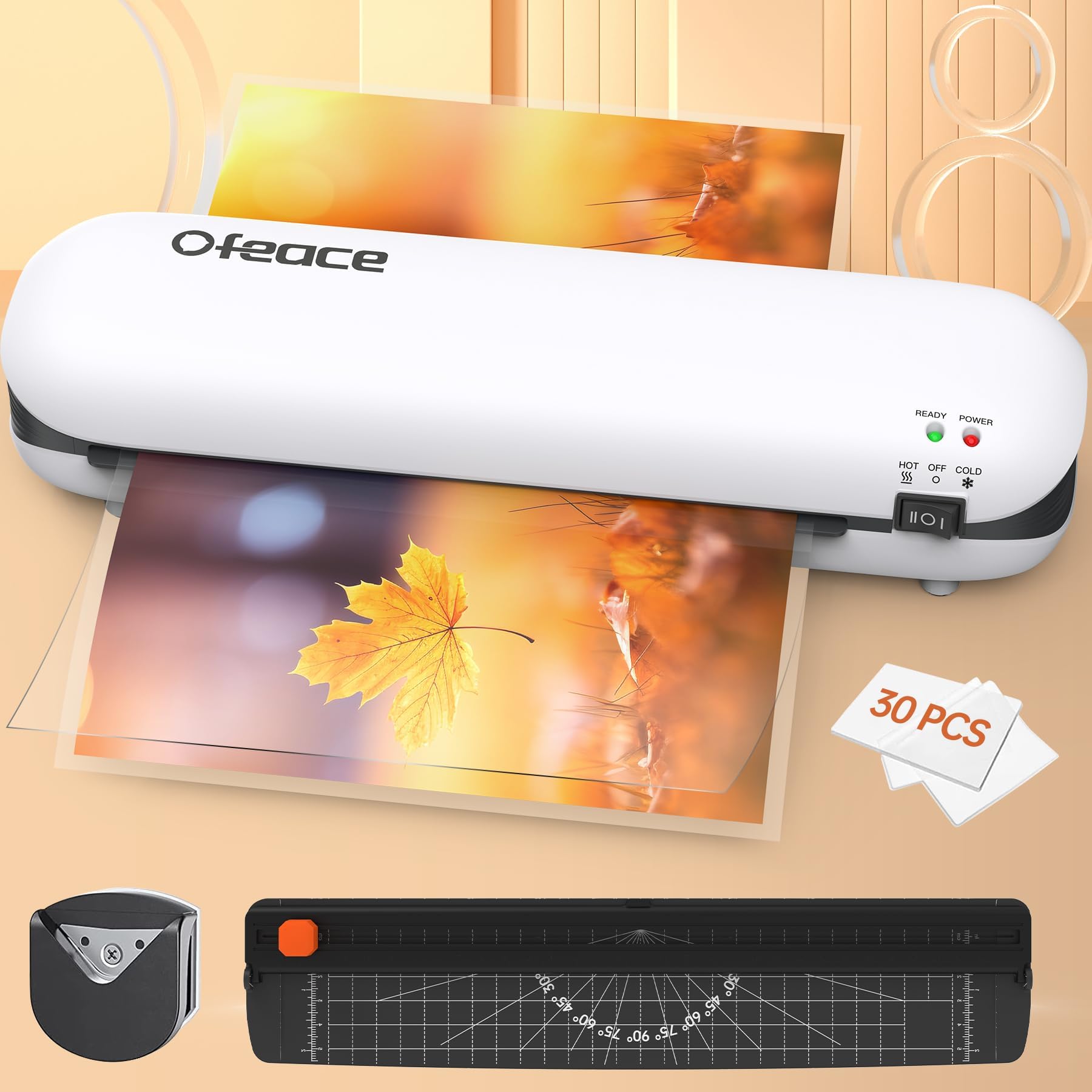 Amazon.com : Laminator, 9 Inch Laminator Machine, A4 6-in-1 Cold ...